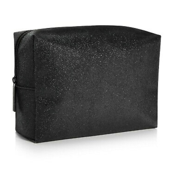 MAC Cosmetics | Bags | New Mac Cosmetics Black Glitter Makeup Bag ...